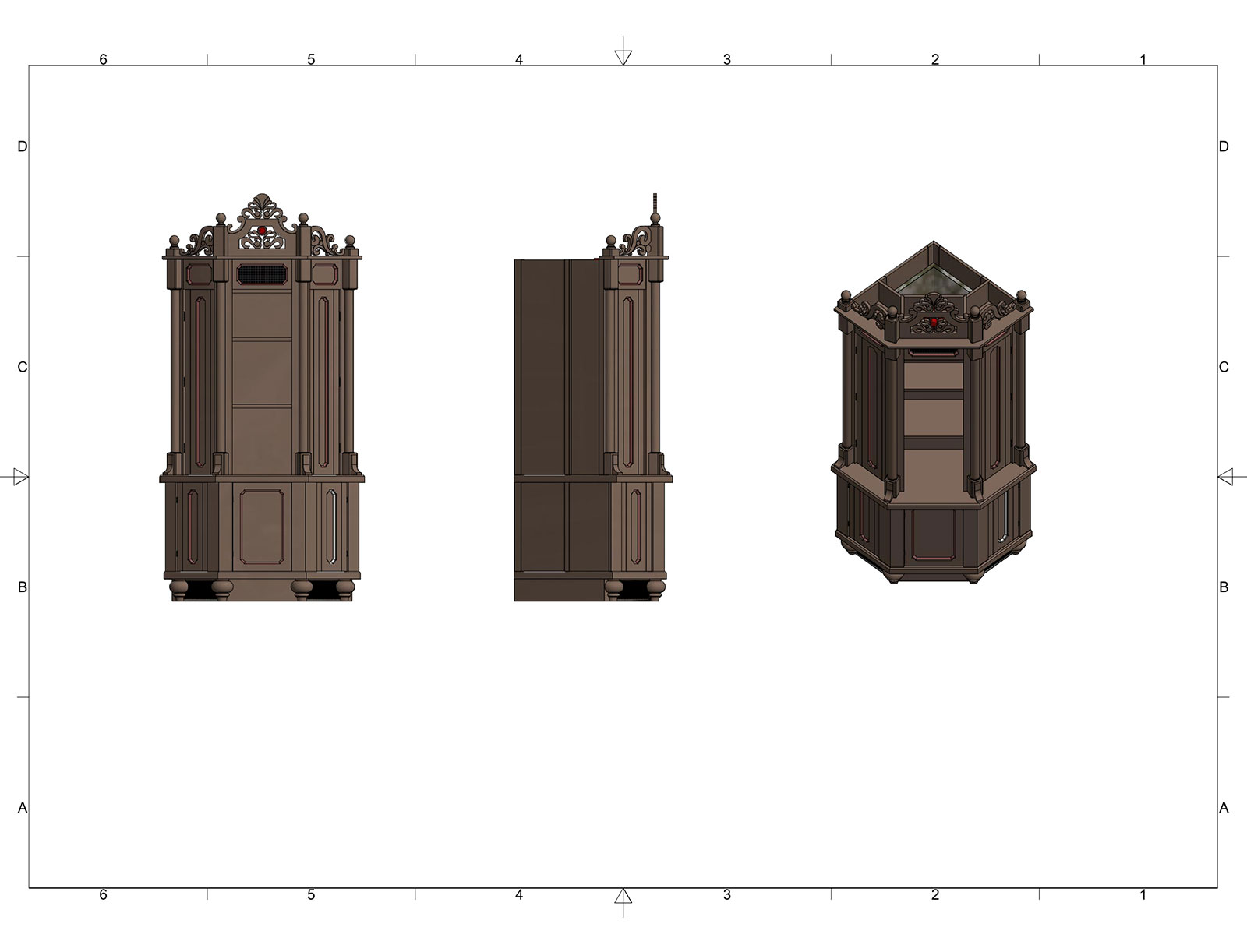 Millwork Joinery Furniture Samples, 2D Millwork Joinery Furniture ...
