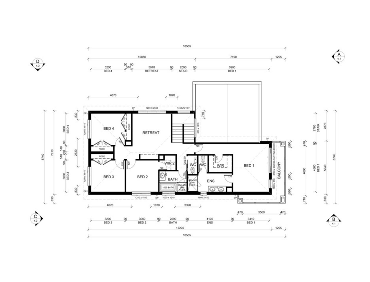 Architecture 2D Drafting Sample - CAD Outsourcing