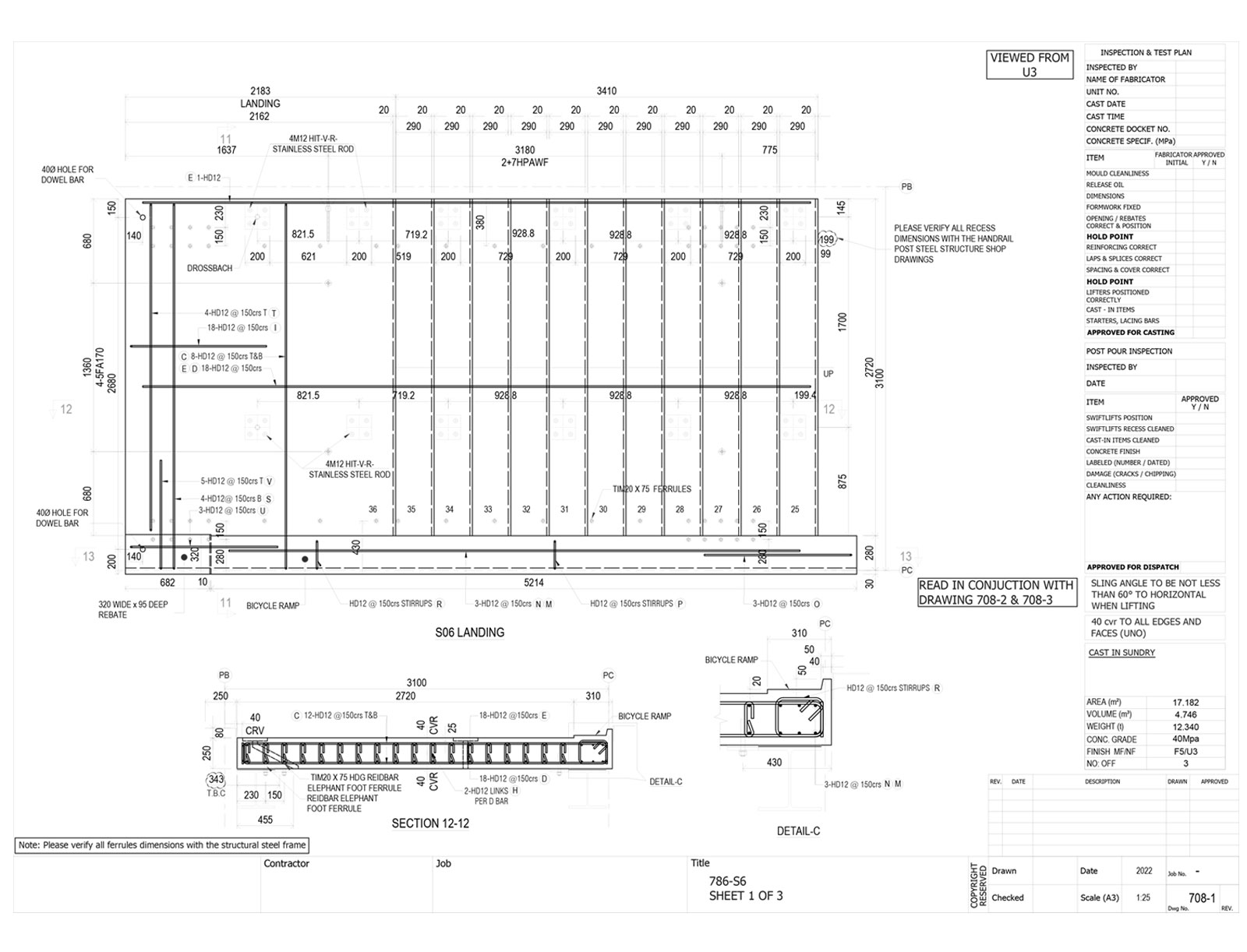 Precast Shop Drawings Samples | CAD Outsourcing Precast Examples