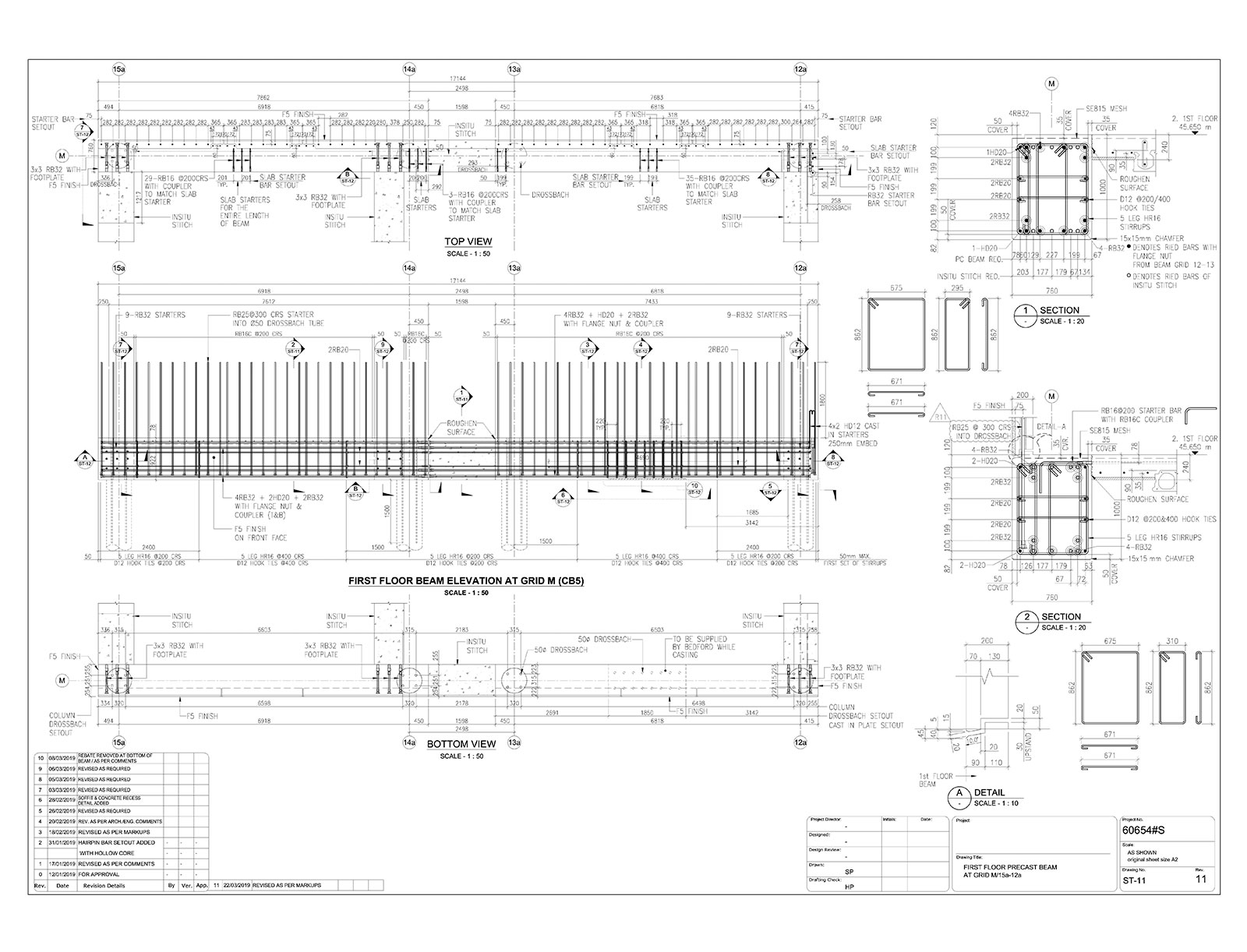 Precast Shop Drawings Samples | CAD Outsourcing Precast Examples